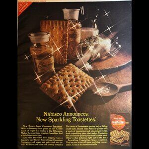 Nabisco | Art | 968 Nabisco Toastettes Print Ad Food Art Cinnamon Brown ...